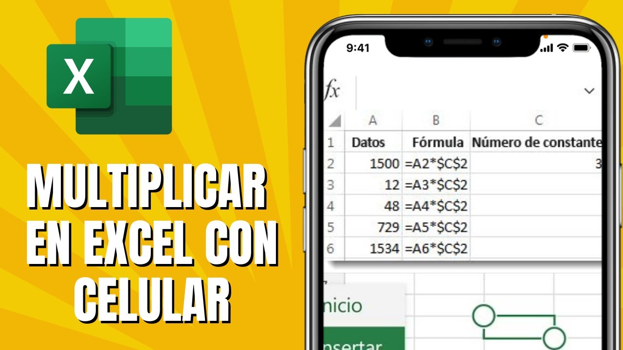 Cómo MULTIPLICAR En EXCEL En El Celular - YouTube