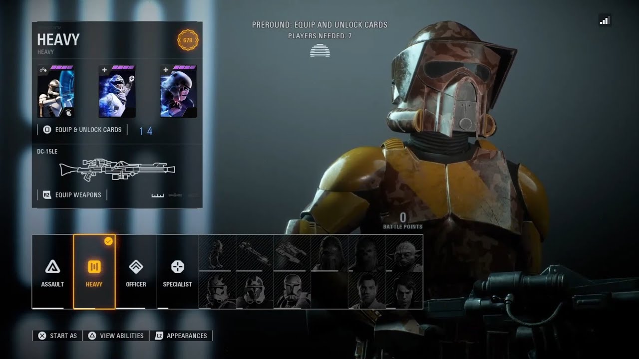 Star Wars battlefront 2 dc15le heavy , short commando droid , 18:58 i ...