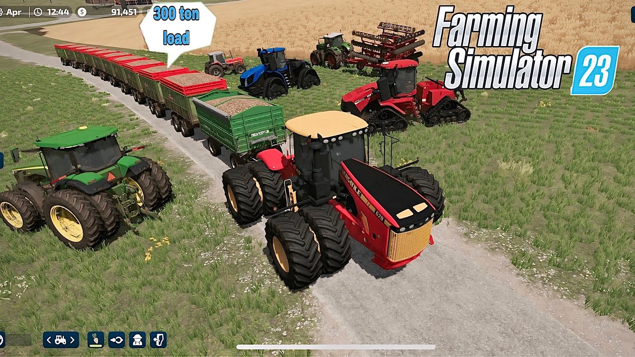 Tractor power test farming simulator 23 |#farmingsimulator #gaming # ...