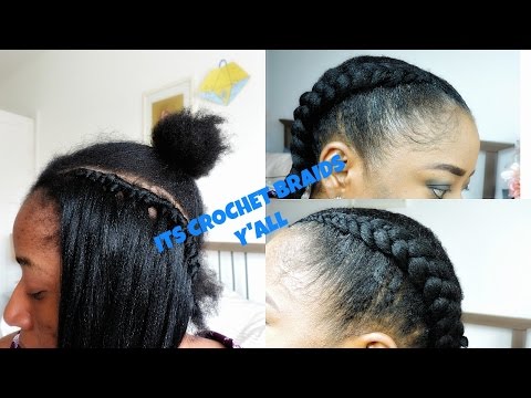 CROCHET BRAIDS CORNROWS || EASY - YouTube