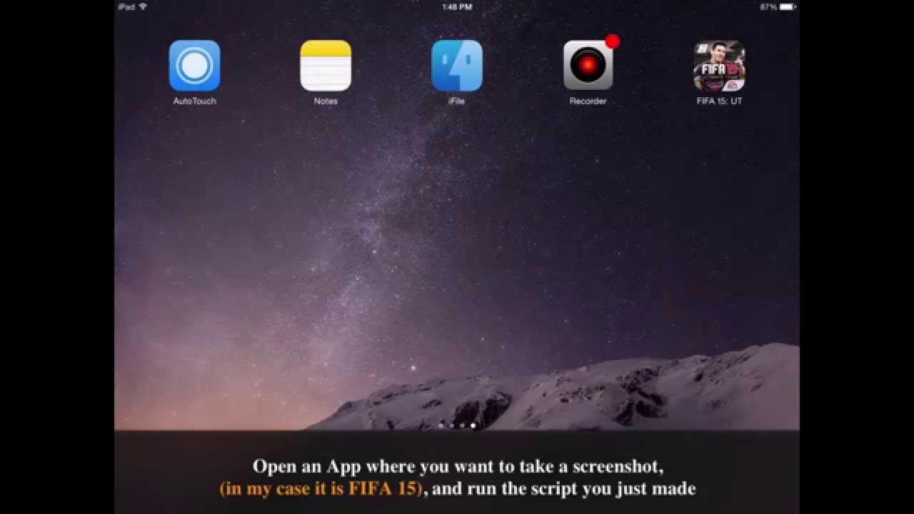 How to take a Screenshot with AutoTouch 8 - YouTube
