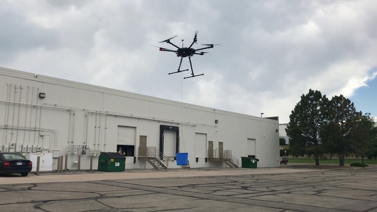 Matrice 600 Payload Drop System Test - YouTube