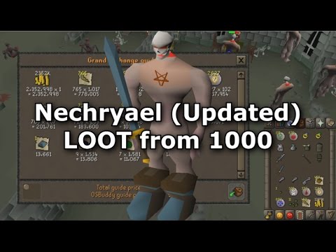OSRS: Nechryael LOOT from 1000 (new drops) 950k+ GP/hr (w/ Calcs) - YouTube