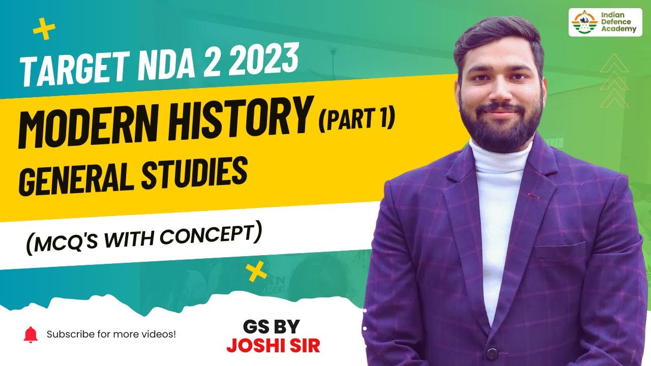 Modern History ( Part 1 ) | General Studies | Target NDA 2 2023 - YouTube