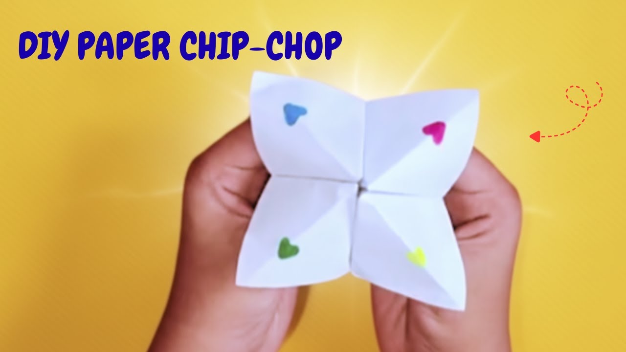 How to Make a Paper Fortune Teller/Chip-Chop (Easy DIY Origami) - YouTube