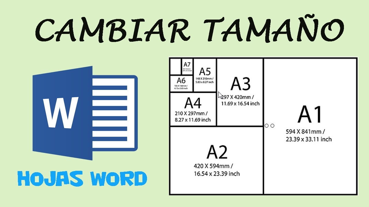 Como Cambiar El Tama o De La Hoja En Word A3 A4 A5 A2 A6 Sobre