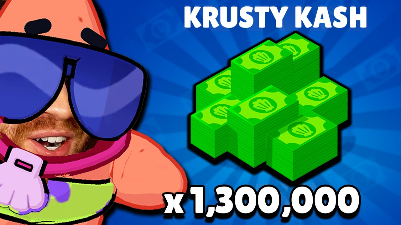 I gemmed over 1.3 Million Krusty Kash in Brawl Stars.. here’s what I ...