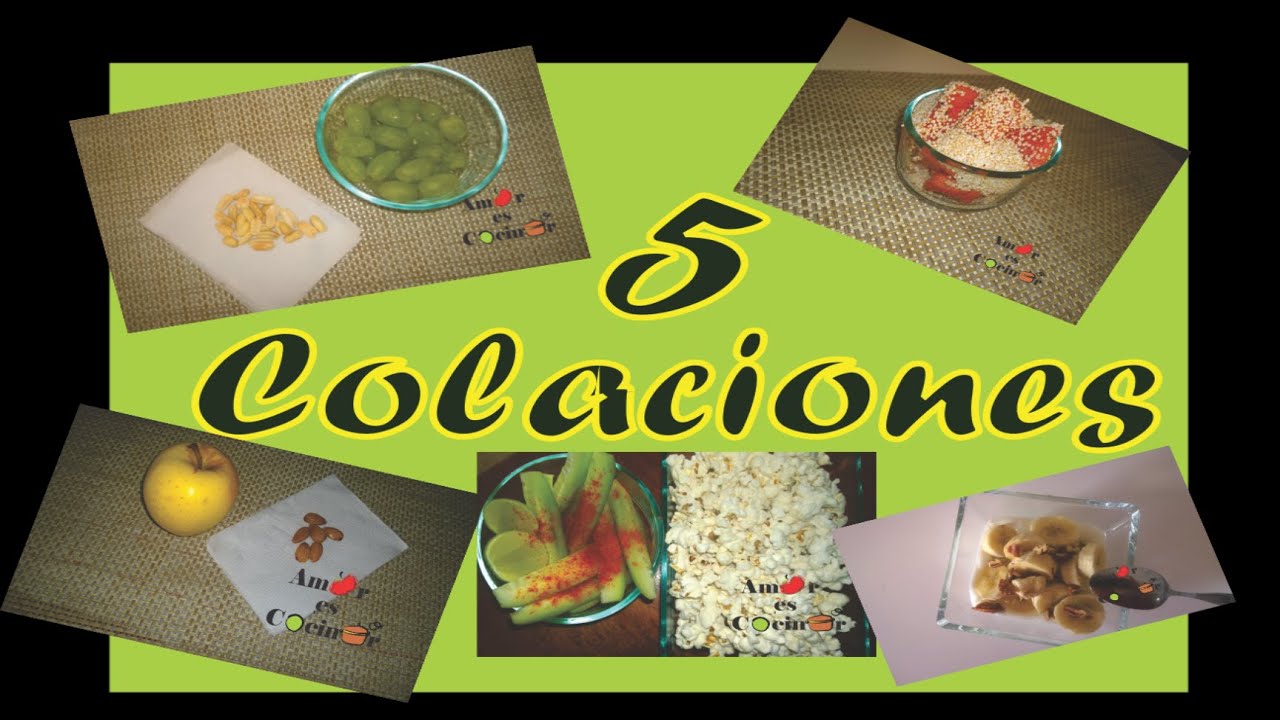 Colaciones Saludables, facil de llevar, economicas y deliciosas ...