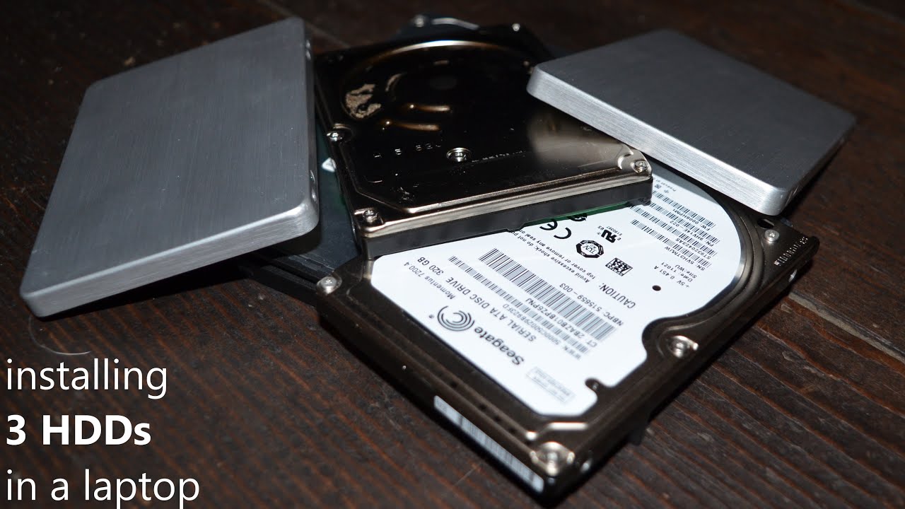 Installing 3 HDDs in my laptop! - YouTube