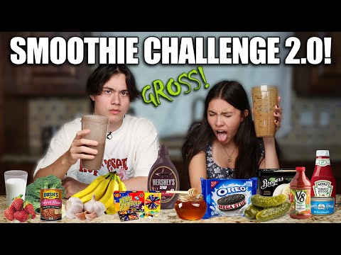 SMOOTHIE CHALLENGE: TEEN EDITION!!! Recreating Our Most Popular Challenges - 8 Years Later!