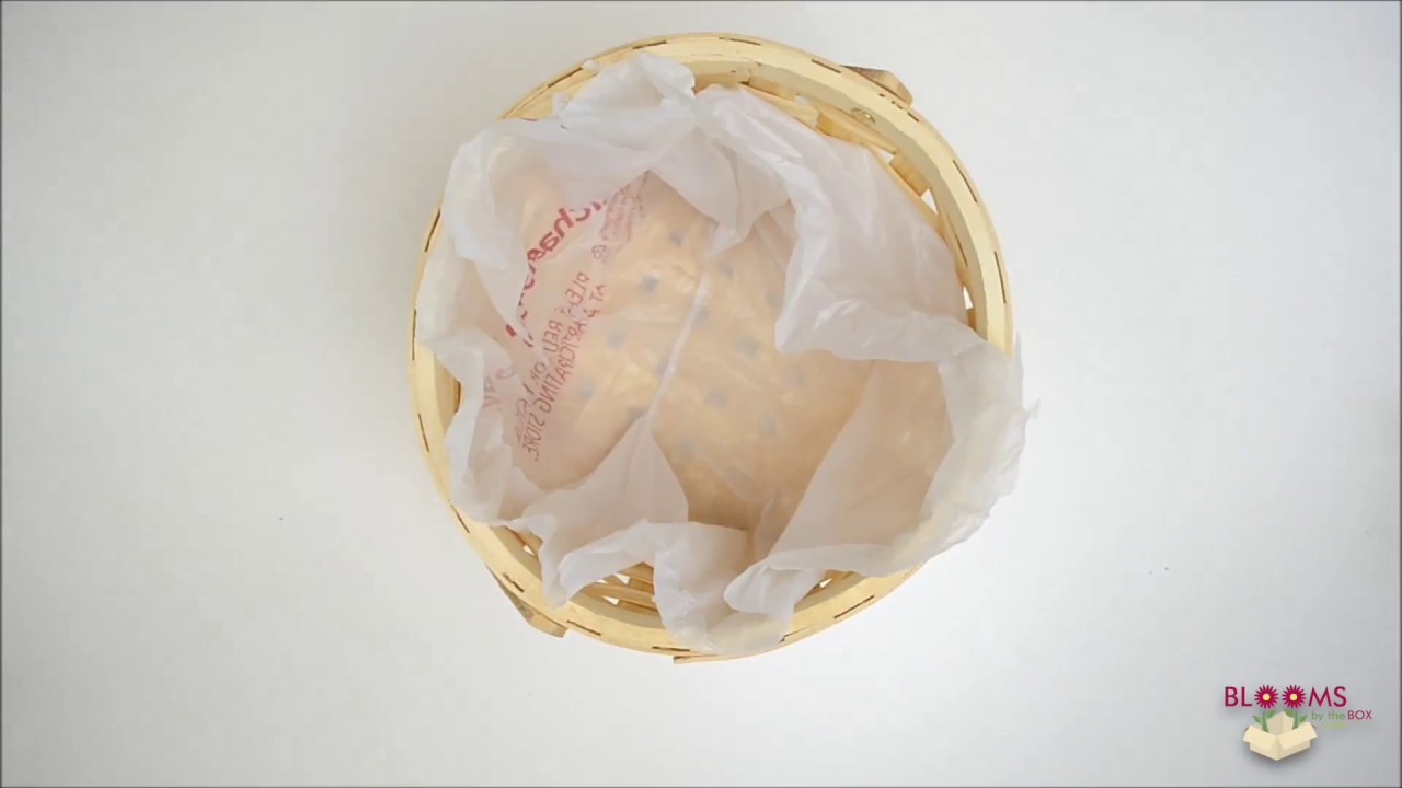 How to Make a Spring Basket filled with Flowers - YouTube