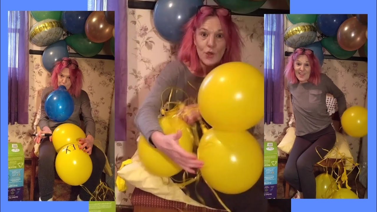 unedited helium voice & popping balloons - YouTube