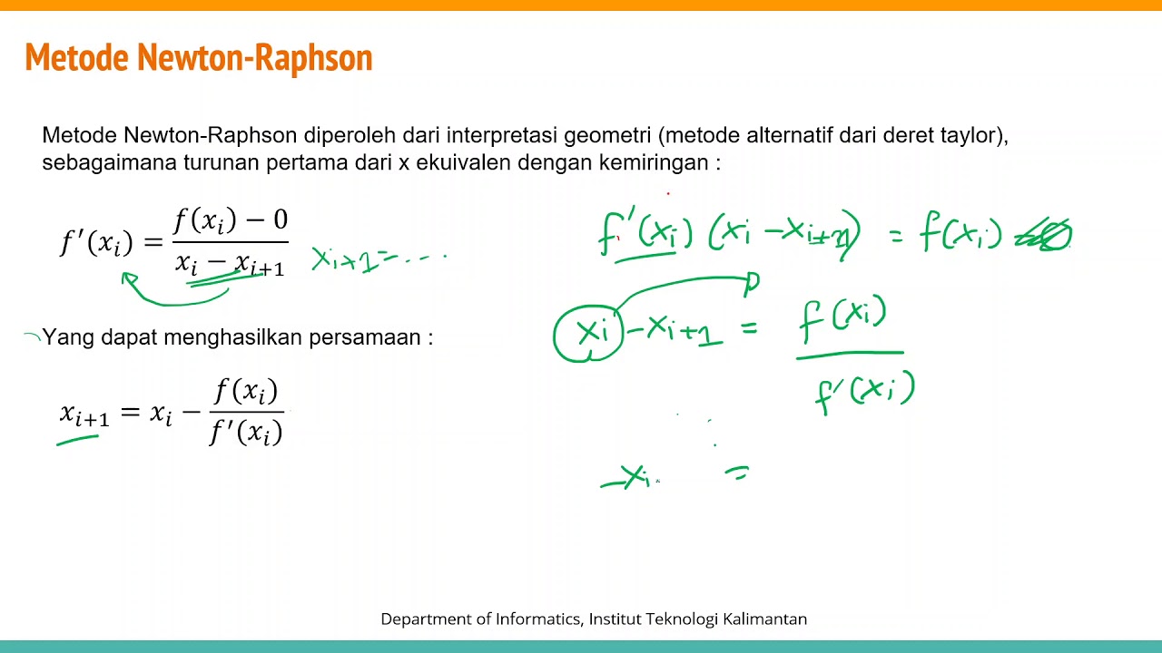Metode Numerik #5.3 - Newton-Raphson (Open Methods) - YouTube