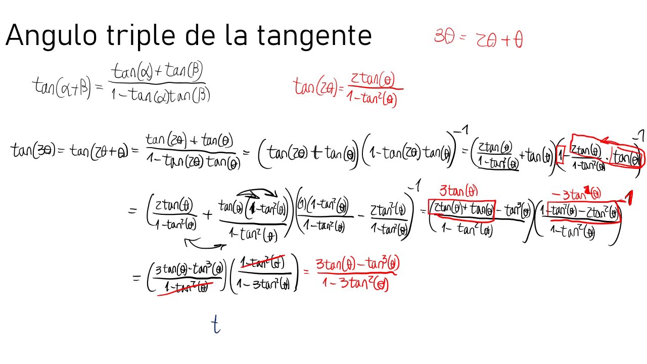 Tangente del triple de un ángulo - Trigonometría - YouTube