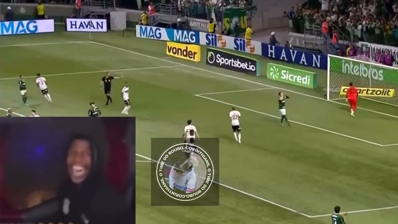 GIL GOIABA REAGINDO AO PÊNALTI PERDIDO POR RAPHAEL VEIGA - YouTube