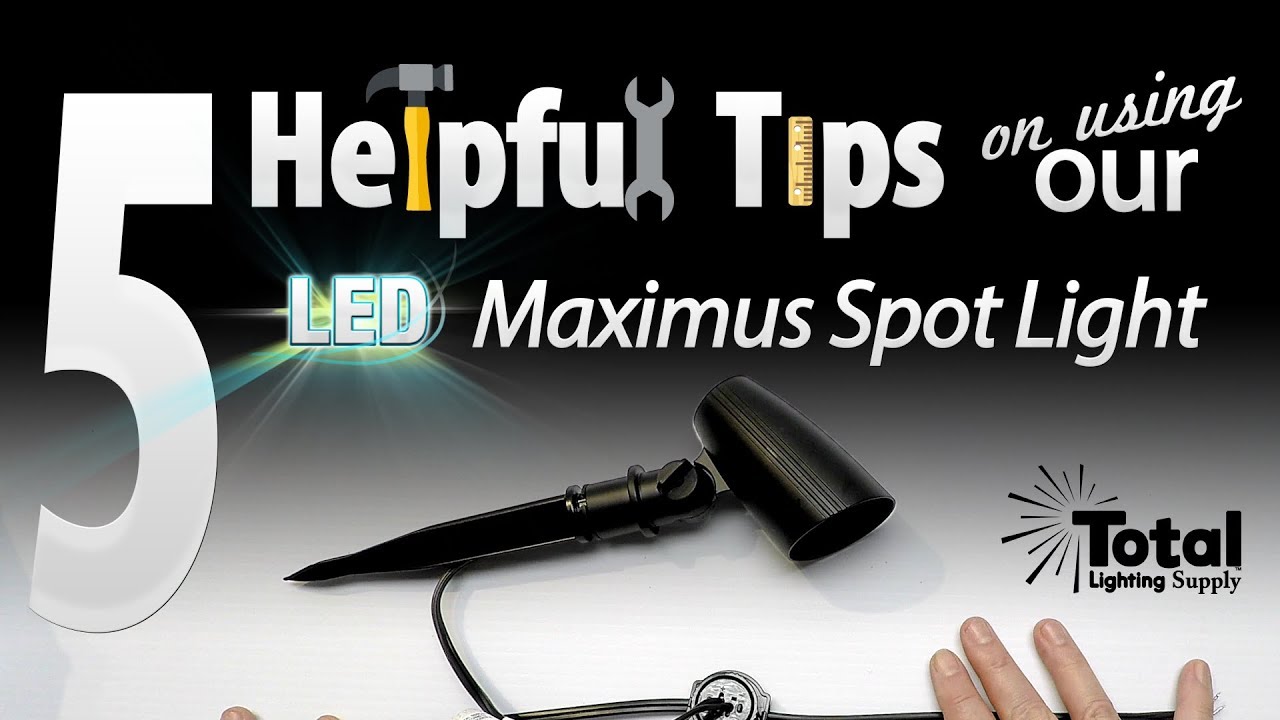 5 Helpful tips on using our LED Maximus Spot Light 🛠 by Total Outdoor ...