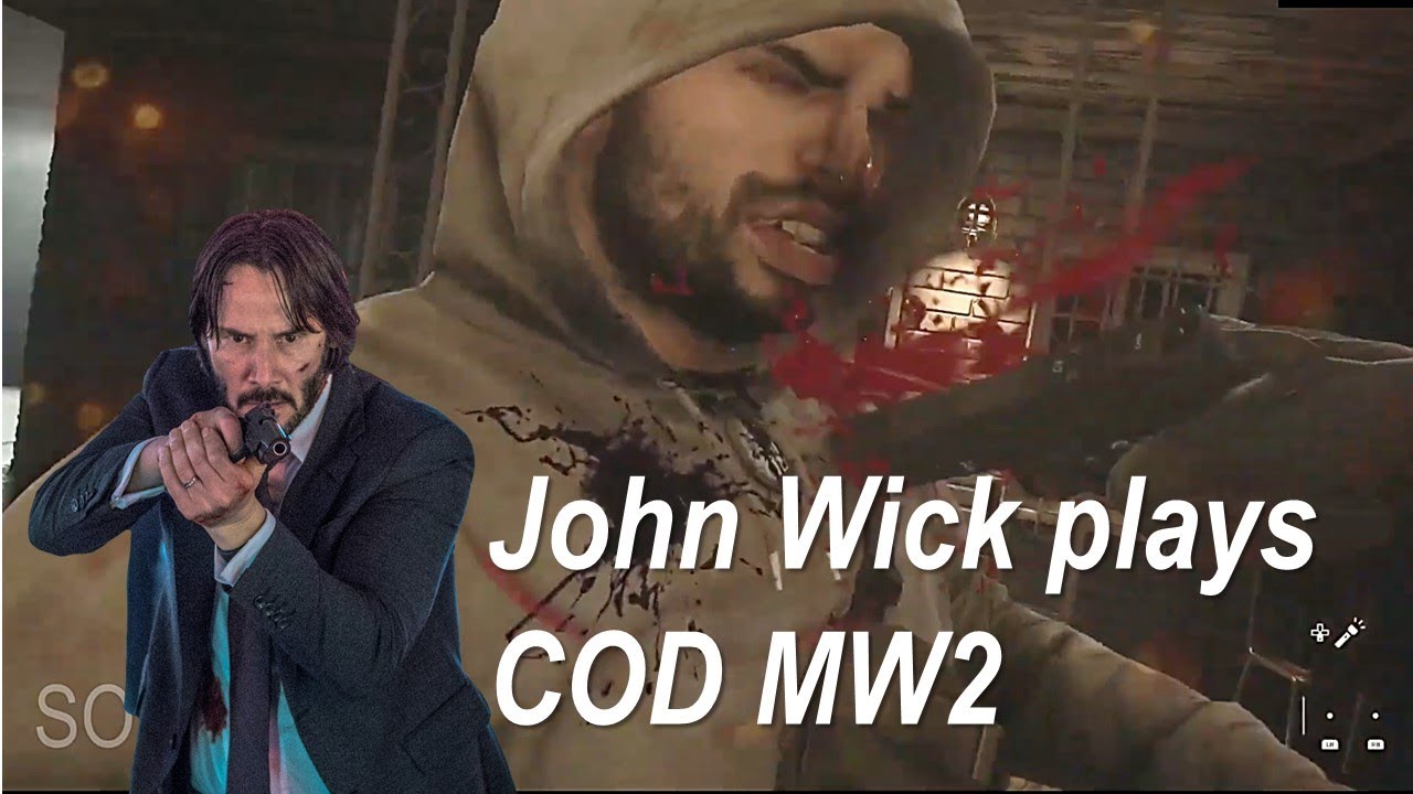 John Wick plays Call of Duty MW2. Castle Vania - John Wick 4｜COD MW2 takedowns animations - YouTube