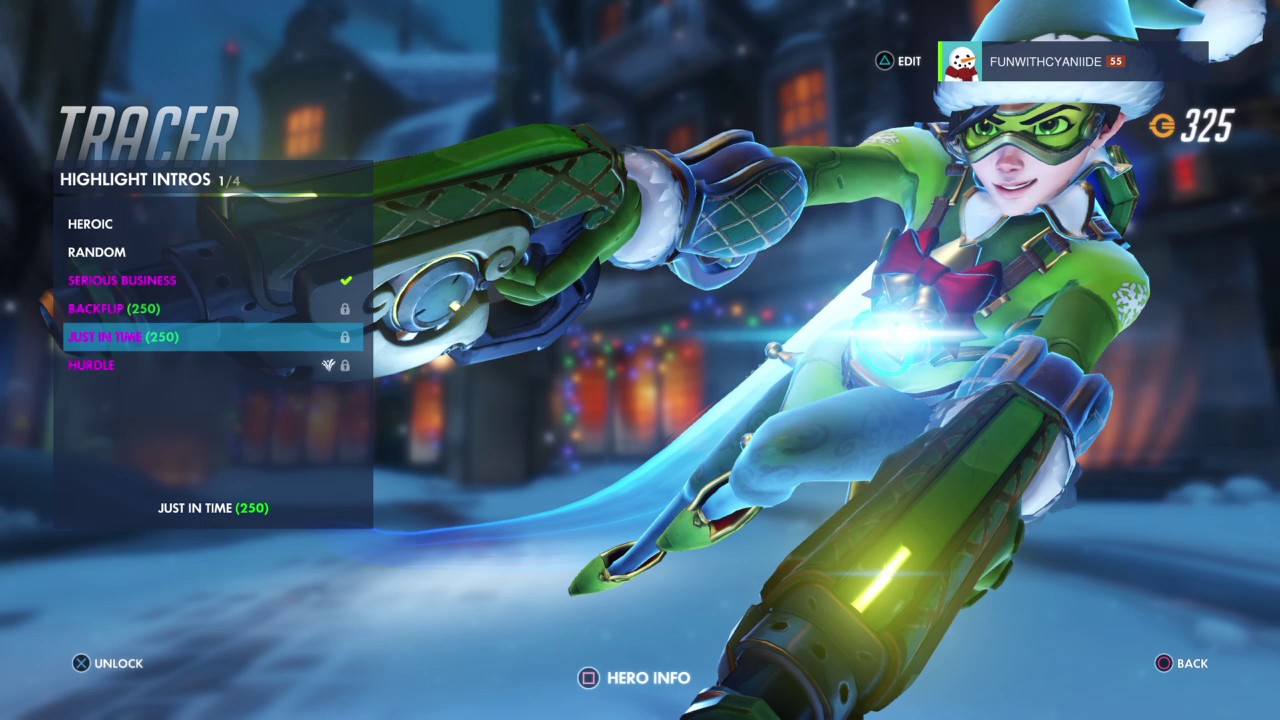 SECRET HIGHLIGHT INTRO VOICE LINES FOR TRACER JINGLE SKIN - YouTube