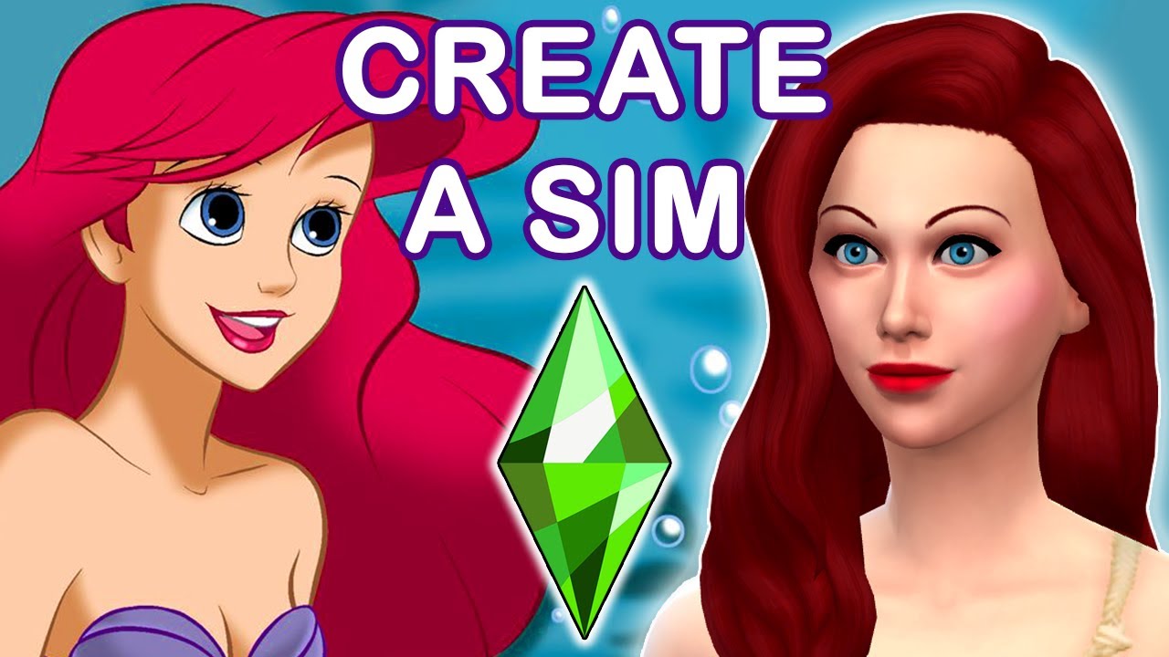 The Little Mermaid | Create a Sim: The Sims 4 | NO CC - YouTube