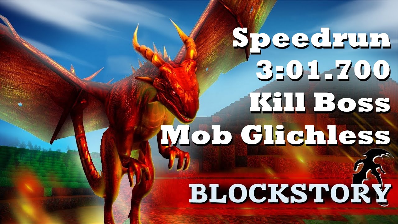 Block Story Speedrun 3:01.700 Kill Boss Mob Glichless - YouTube