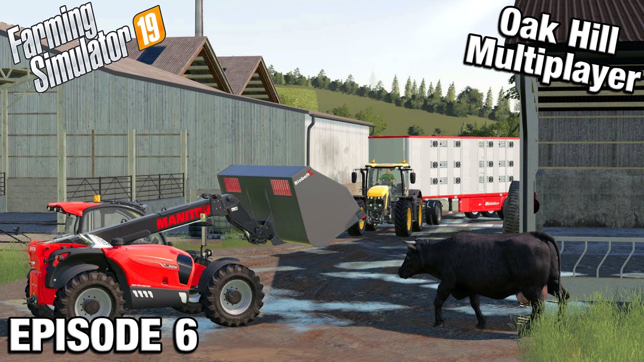 SETTING UP THE COW FARM Multiplayer FS19 - Oak Hill with Daggerwin Ep 6 ...