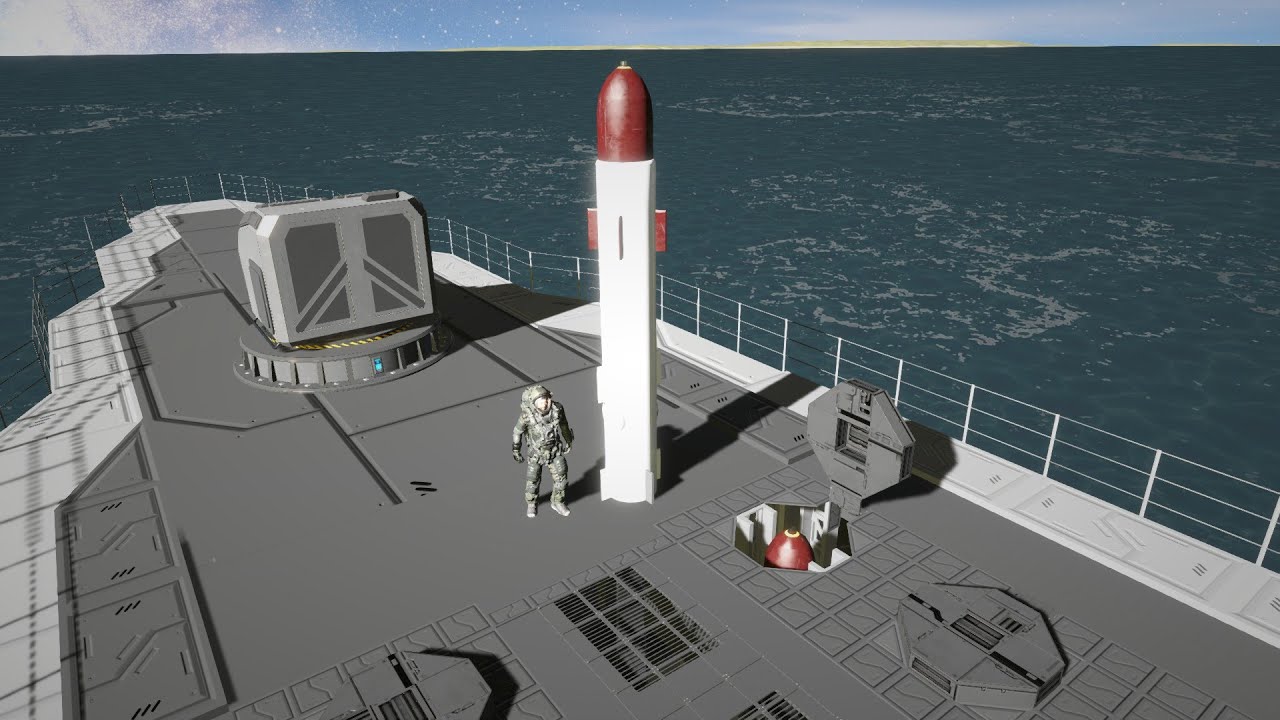 Space Engineers - VLS Ship to Ship missiles - YouTube