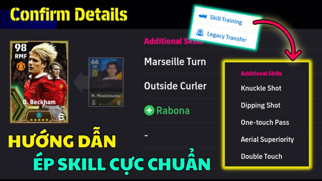 Hướng Dẫn Cách Ép Skill Hiệu Quả Nhất Trong Game eFootball Mobile - YouTube