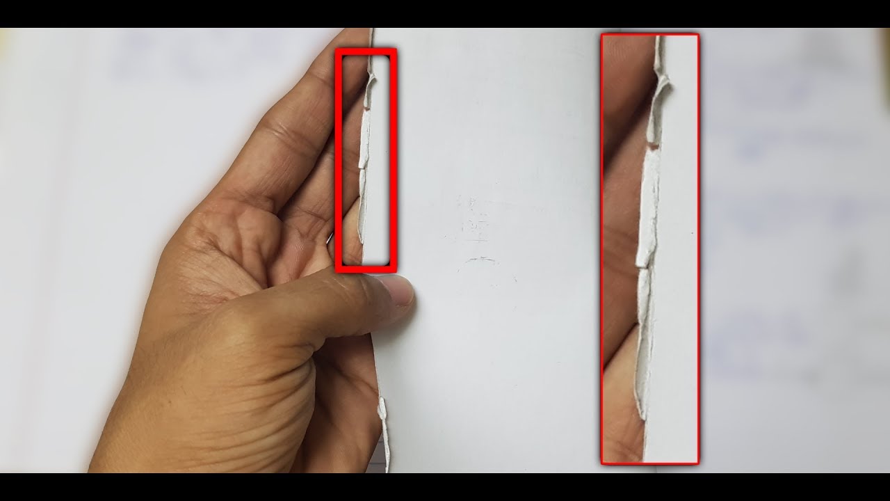 How to properly stick sheets in notebooks - YouTube