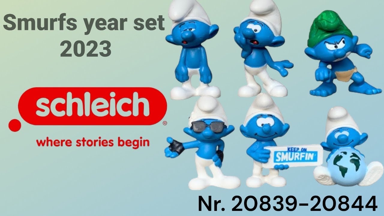 2023 Schleich smurfs - 6 figurines (20839-20844) - Schleich - 5,5cm ...