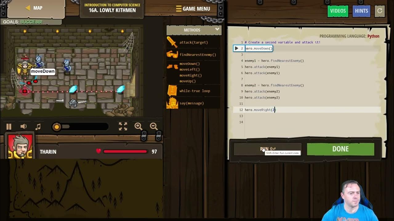 Code Combat 16a - Walkthrough - YouTube