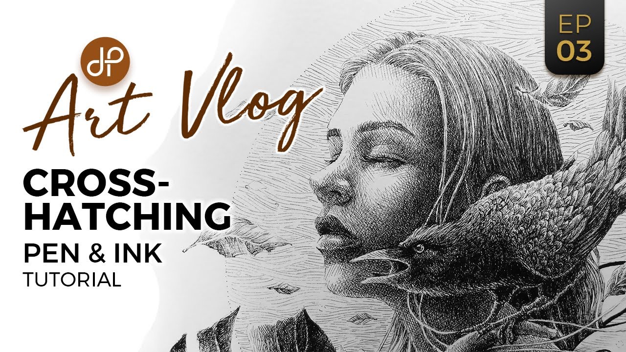 CROSS-HATCHING - ILLUSTRATION - TUTORIAL | ART VLOG EP03 - YouTube