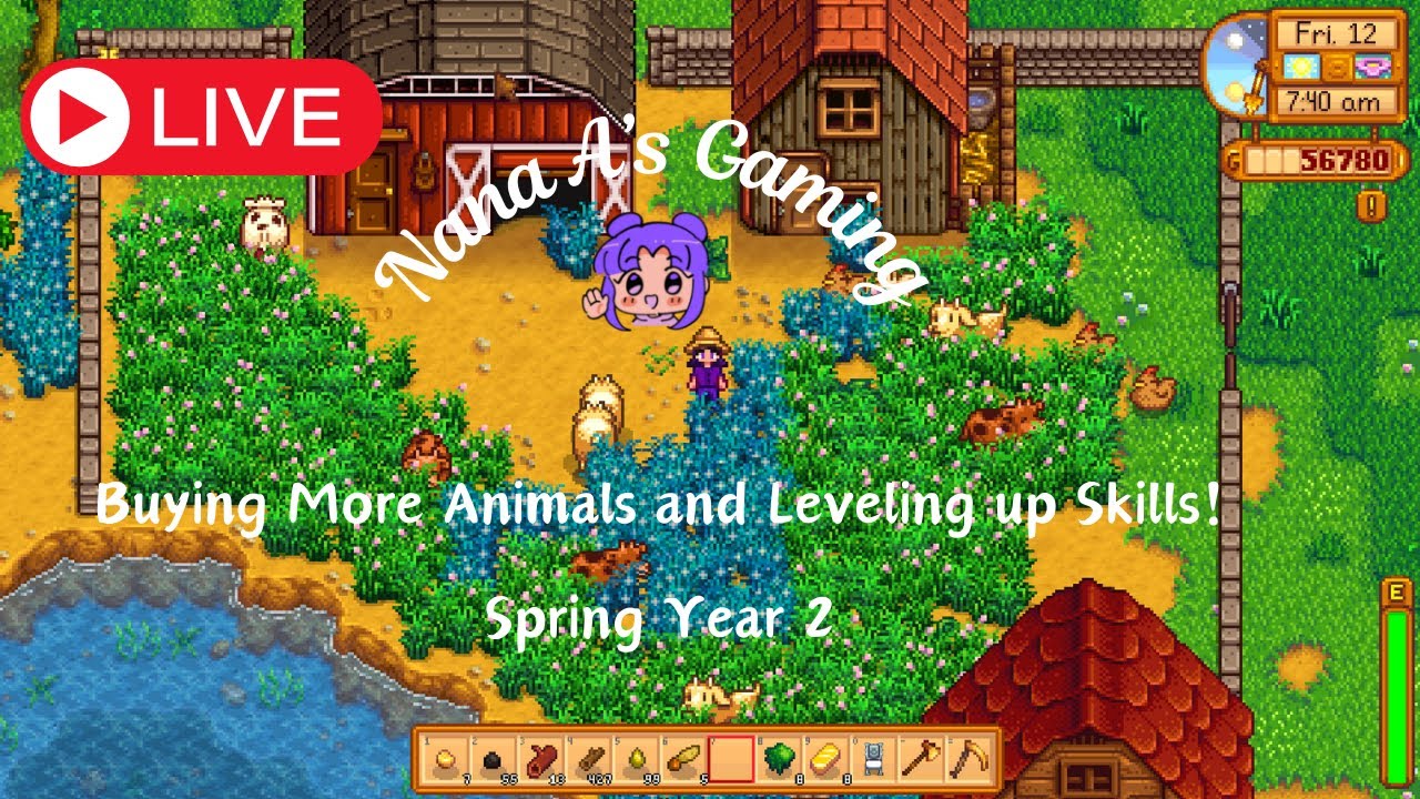 Stardew Valley- Spring Year 2- Animals, Skills and Quests! #sdv # ...