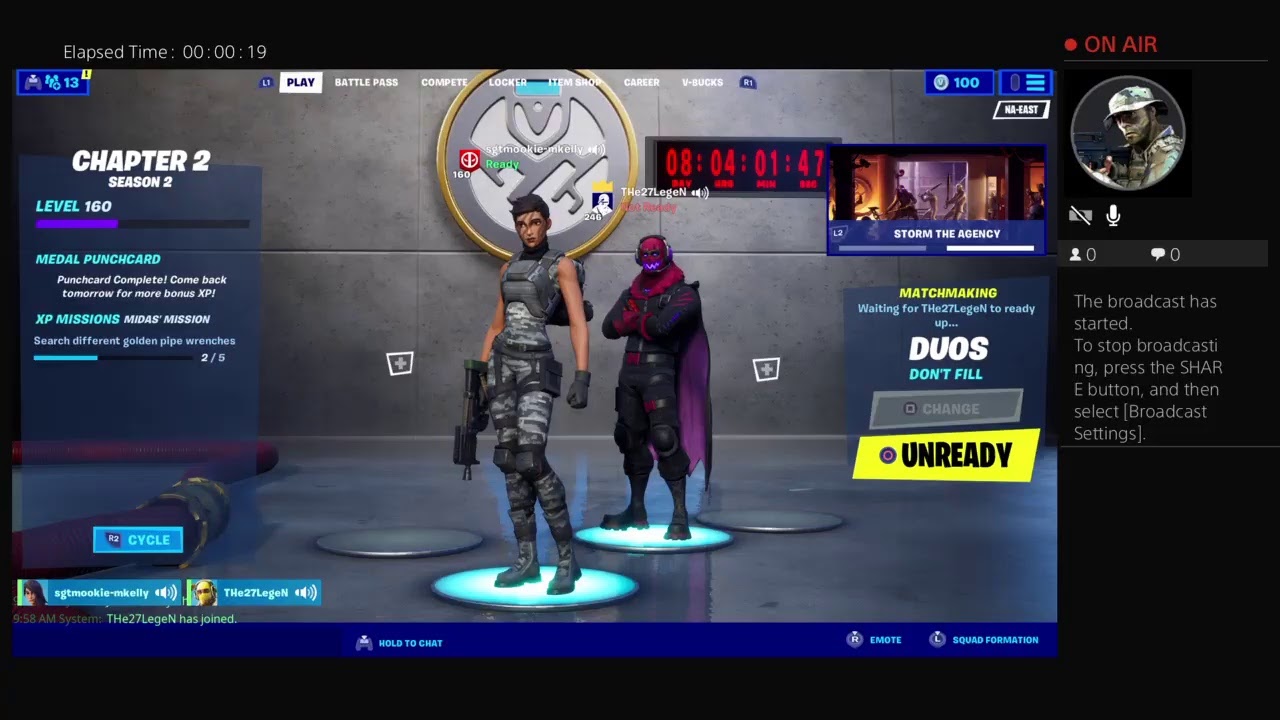 Legend and i play fontnight - YouTube