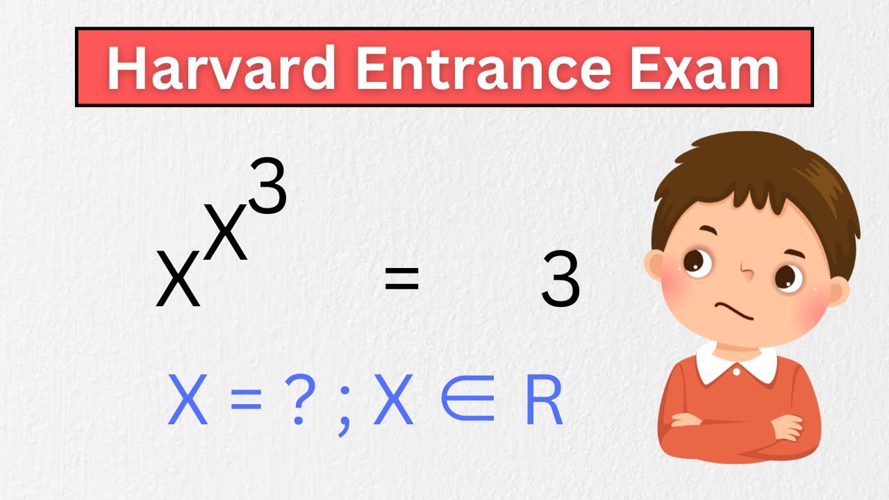 Can You Solve This Harvard Entrance Exam Question ? - YouTube