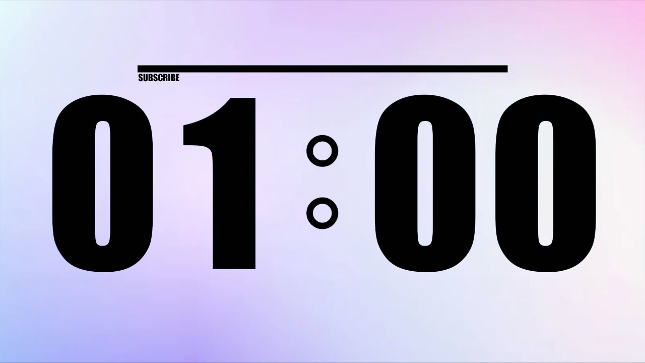 1 minute classroom timer aesthetic study timer / yoga timer ...