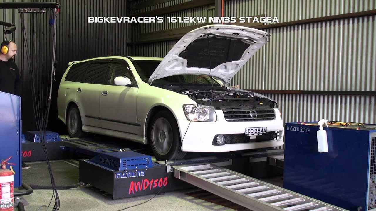 Custom Imports TV - bigkevracer's NM35 Stagea Dyno Run - YouTube