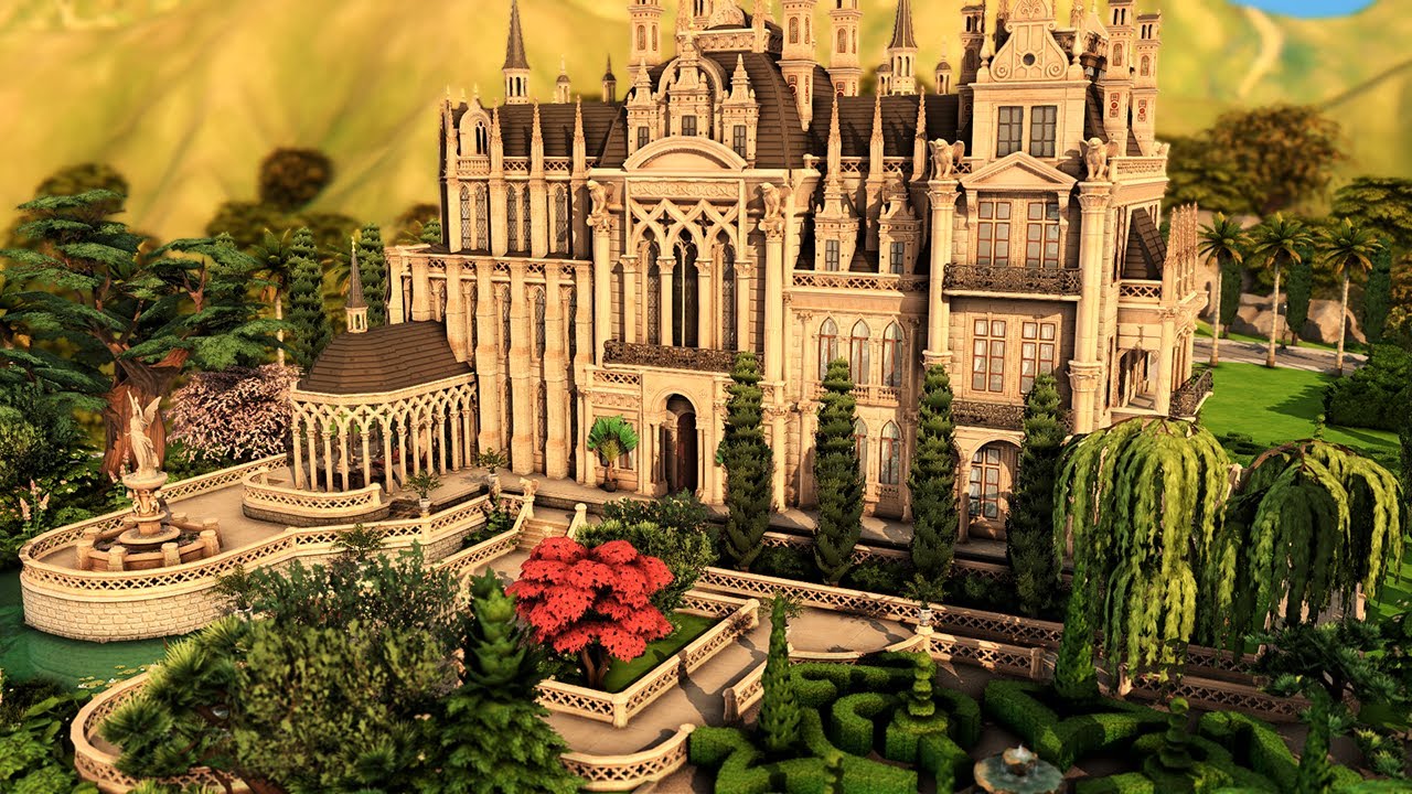 PALÁCIO LUXUOSO - CHÂTEAU - The Sims 4 Speed Build - YouTube