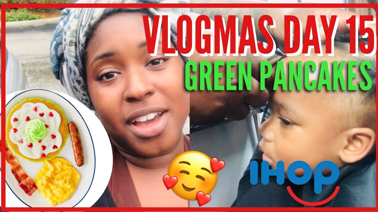 OUR FIRST VLOGMAS!!! DAY15 | GREEN PANCAKES! - YouTube