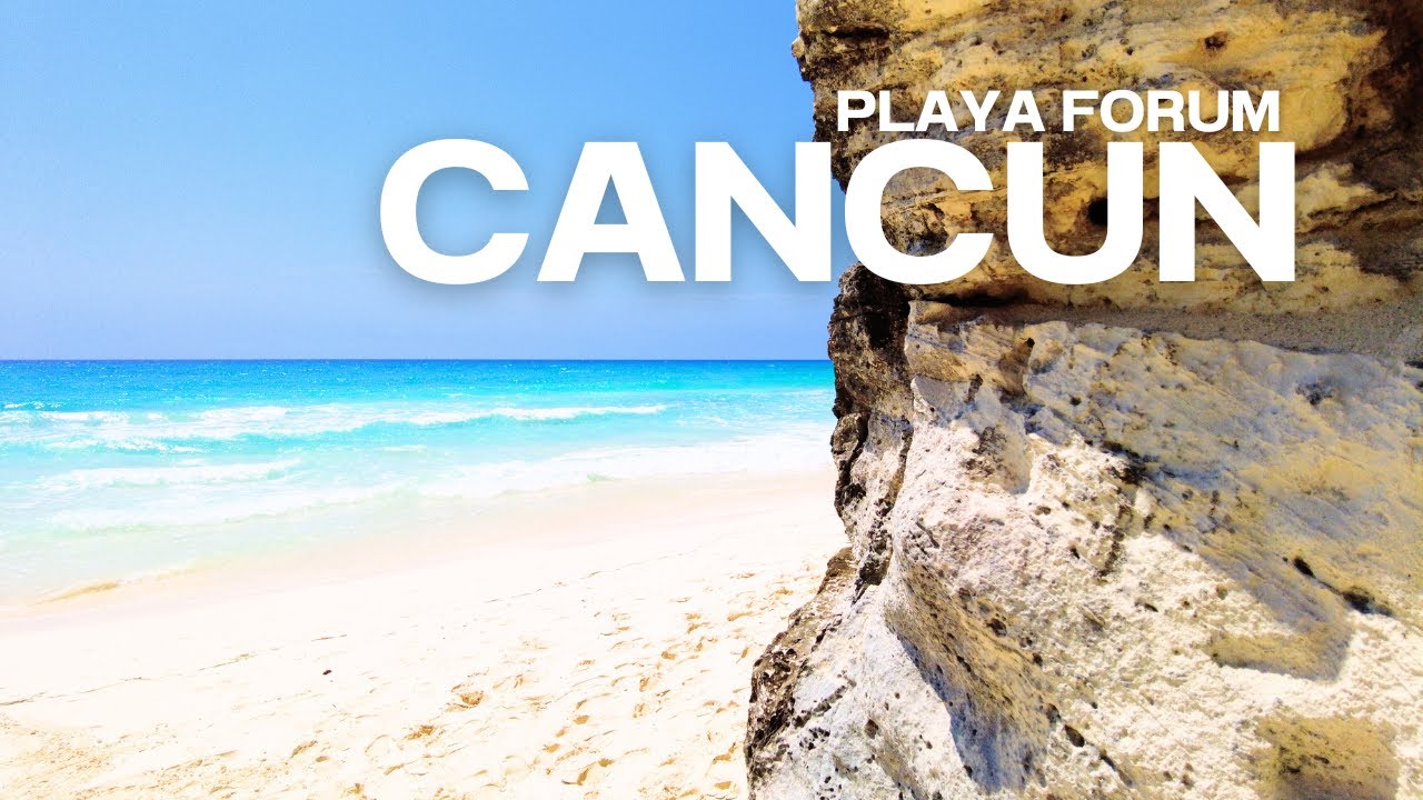 🇲🇽 Cancun Beaches: The beach parties beach behind Coco Bongo in the Party Zone, Cancun - YouTube