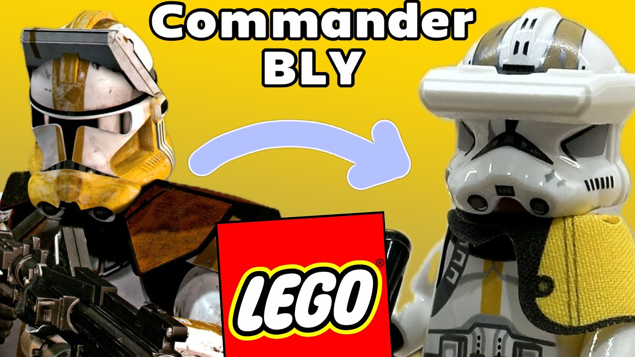 How to make Lego Commander Bly - Quick and Easy - YouTube