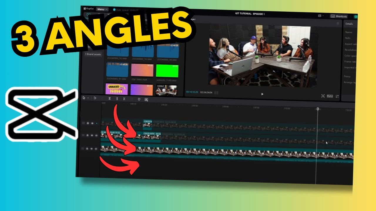 How To Create Multiple Podcast Angles from One Angle: Capcut Tips ...