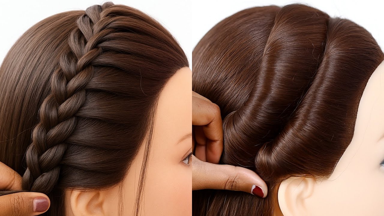 Easy And Beautiful Hairstyles For Girls | Simple Hair Style Girl ...