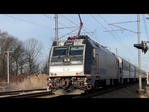 NJ Transit North Jersey Coast Line Trains 3223 And 3234 Oceanport NJ ...