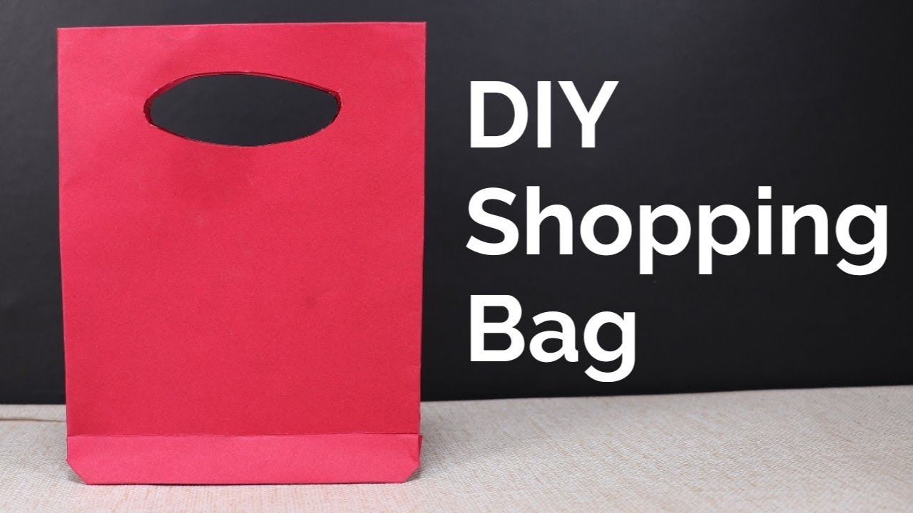 Easy and simple paper shopping bag - how to make handmade paper ...