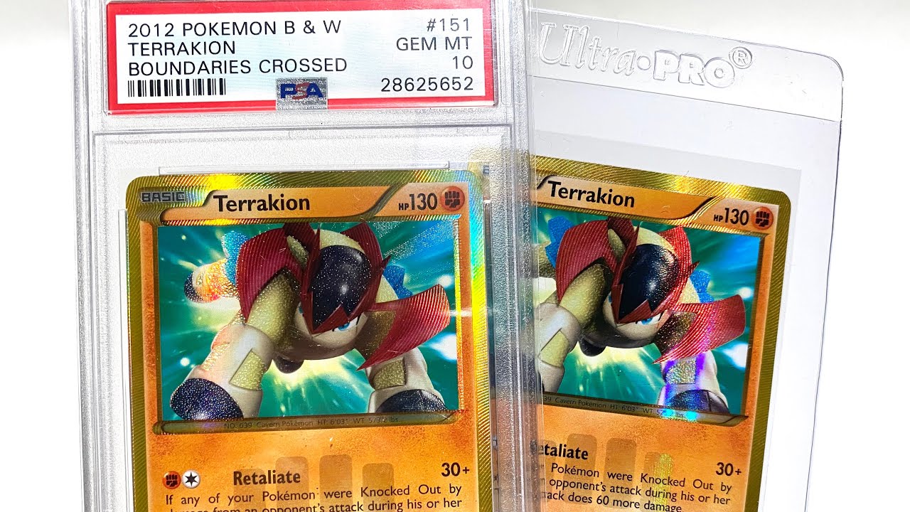 Shiny Terrakion (Carta Secreta con 10 perfecto PSA) #Pikachu #Charizard ...