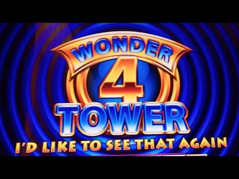 Wonder 4 Tower & Jackpot ALL BONUSES!! Slot Machines in Las Vegas - YouTube
