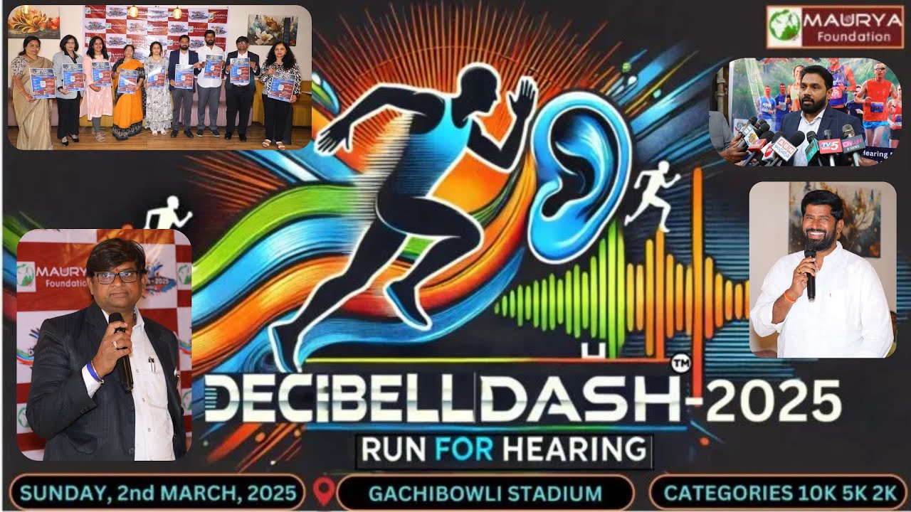 Run for Hearing Decibell Dash 2025 is an initiative by the Maurya ...