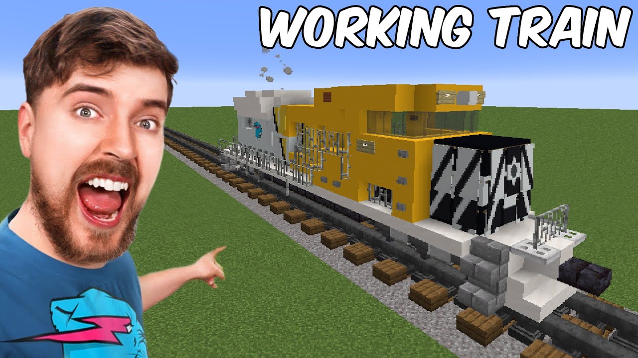 I made Mr. Beast's Train In Minecraft! - YouTube