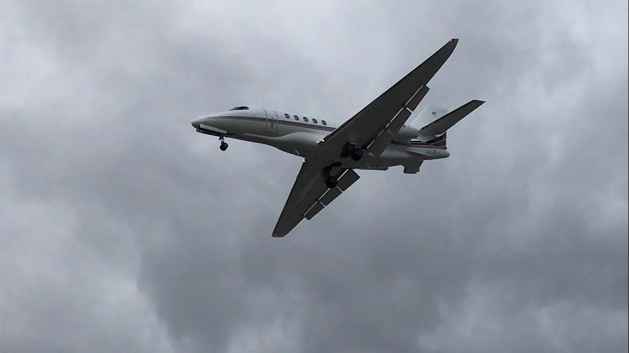 Netjets Cessna Citation Latitude landing at Toronto Pearson Airport ...