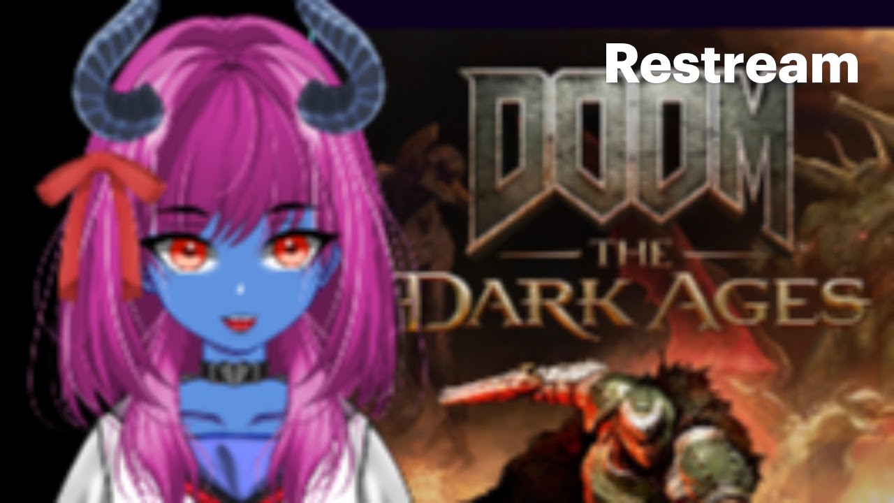 BLUE VTUBER PLAYS NEW DOOM?? | Doom: The Dark Ages (Part 1) - YouTube